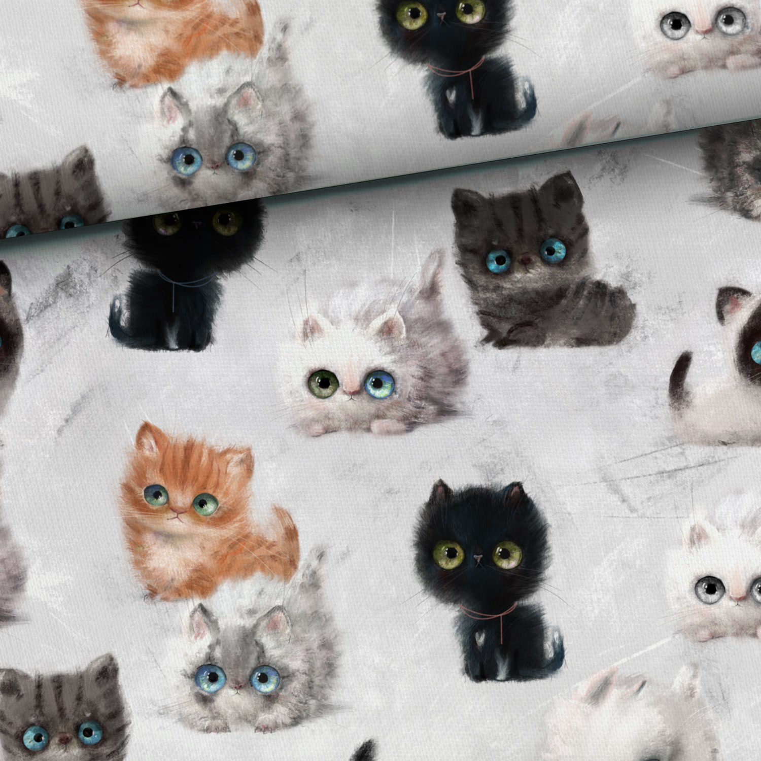 Stoffschreinerei Tolle Stoffe für dich und dein Handwerk - French Terry fluffy Kitties