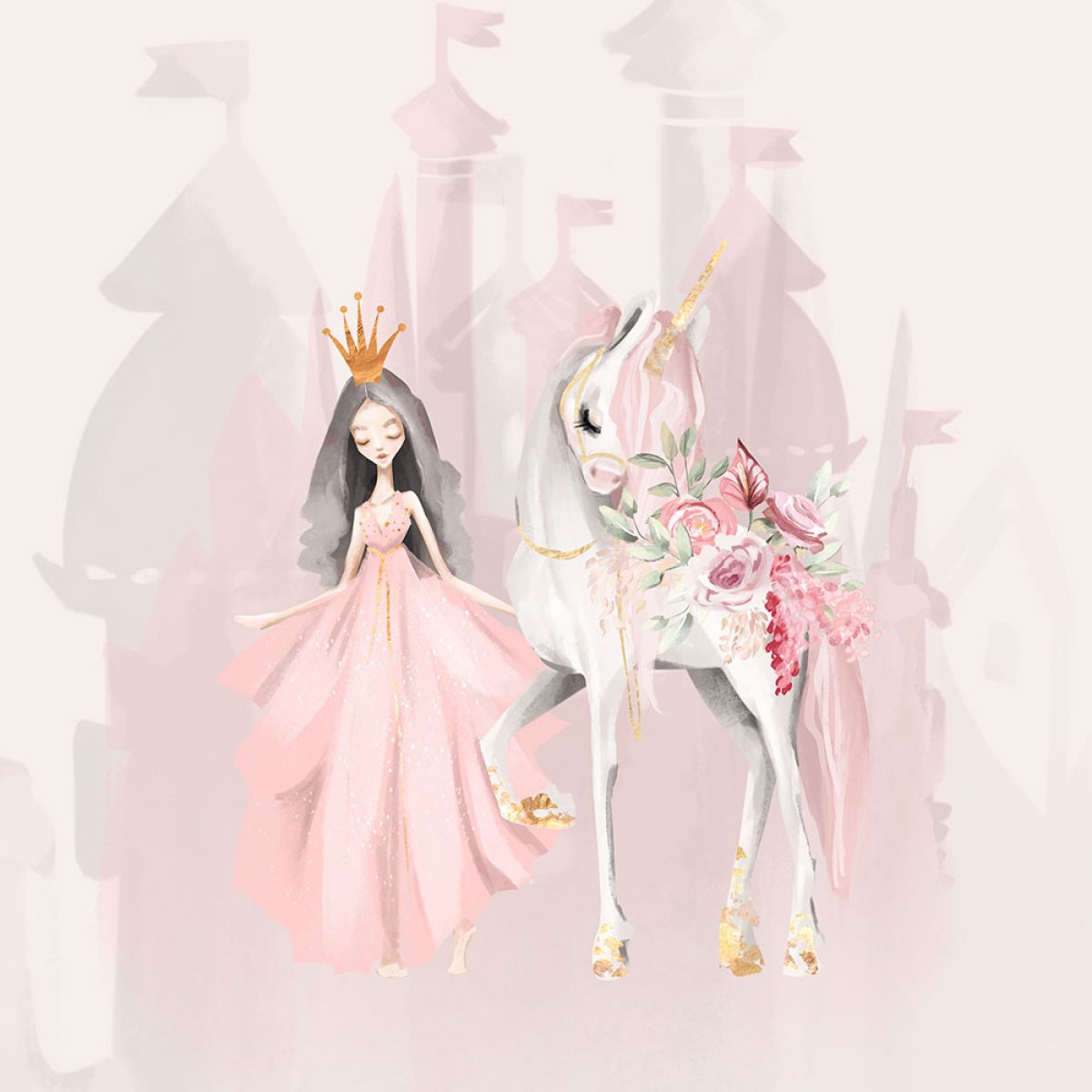 Stoffschreinerei Tolle Stoffe für dich und dein Handwerk - Prinzessin mit Einhorn "romantisch ...